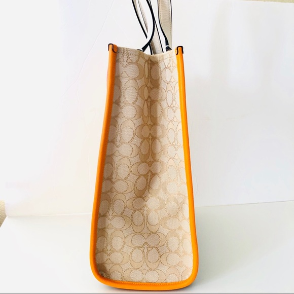 Coach | Bags | Coach Dempsey Book Tote Signature Jacquard Purse | Poshmark